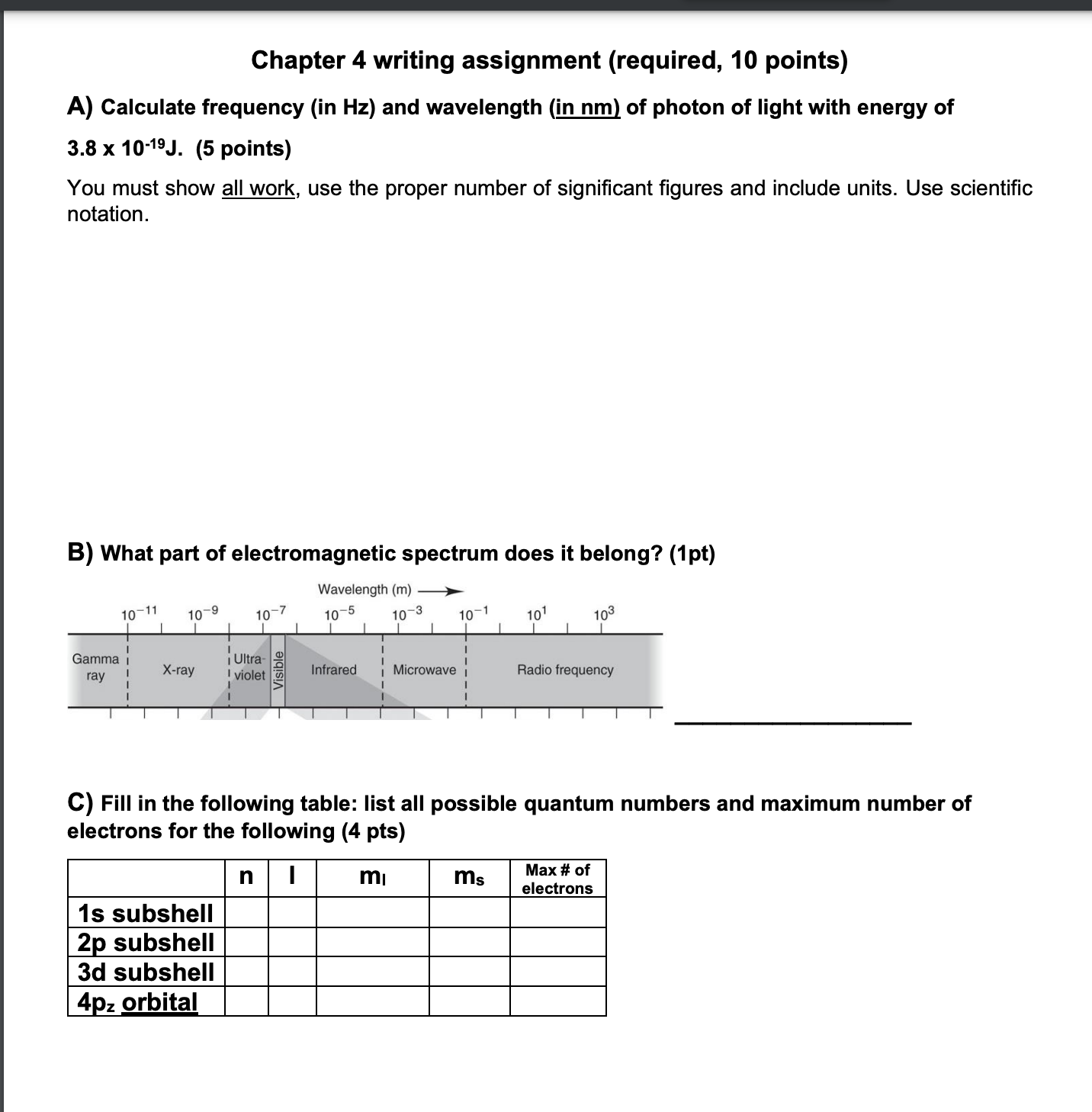 Chapter 4 ﻿writing assignment (required, 10 | Chegg.com