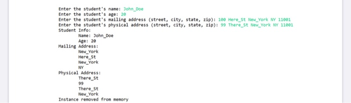 Solved Implement a class named Student. Separate definition | Chegg.com