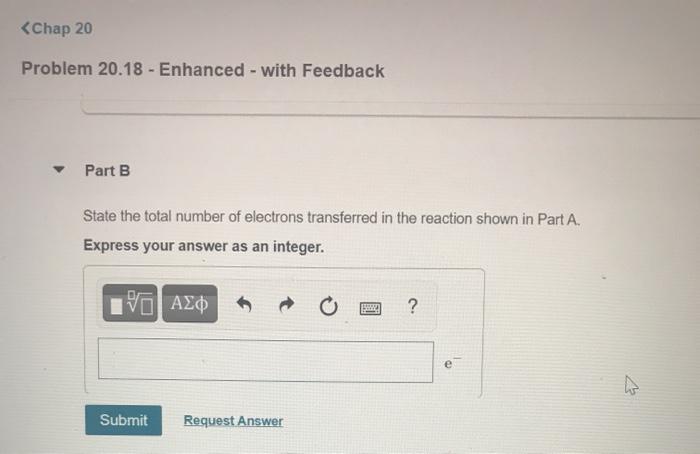 Solved {Chap 20 Problem 20.18 - Enhanced - with Feedback | Chegg.com