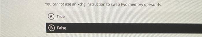 Solved The following mov statement is invalid. given : bytez | Chegg.com