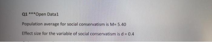 Solved Q1 ***Open Data1 Population average for social | Chegg.com