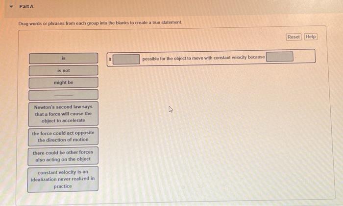 Solved Drag words or phrases from each group into the blanks | Chegg.com