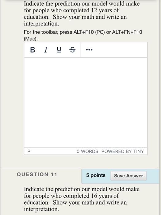 Solved Below is the SPSS output from a regression analysis | Chegg.com
