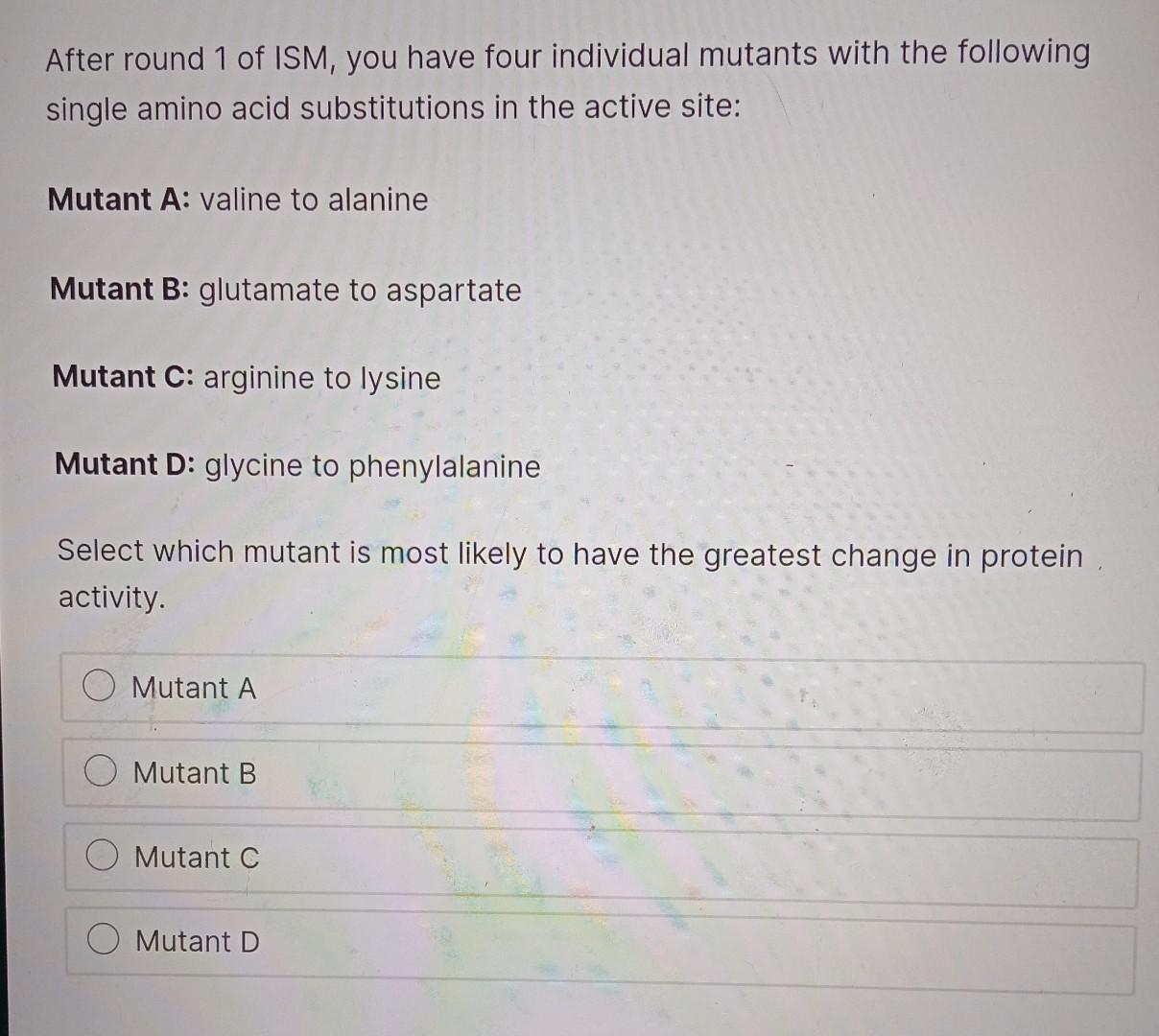 Solved After round 1 ﻿of ISM, you have four individual | Chegg.com