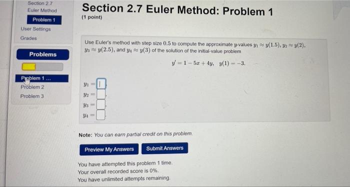 Solved Section 27 Euler Method Section 27 Euler Method 5866