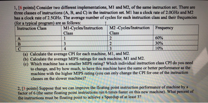 Solved B 1, [6 points] Consider two different | Chegg.com