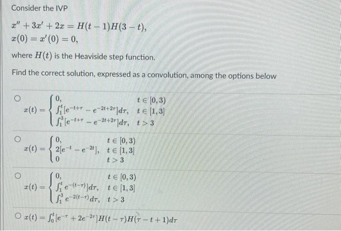 Solved Consider the IVP | Chegg.com