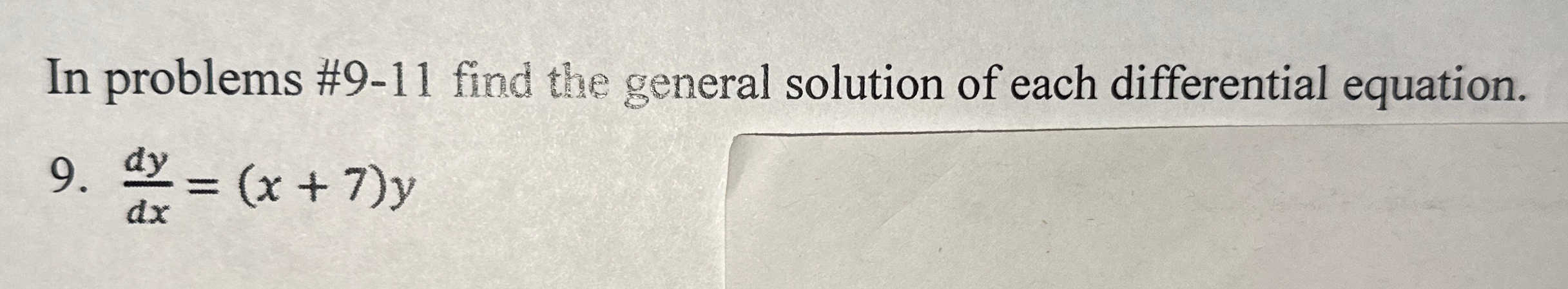 Solved In Problems 9 11 ﻿find The General Solution Of Each 5899