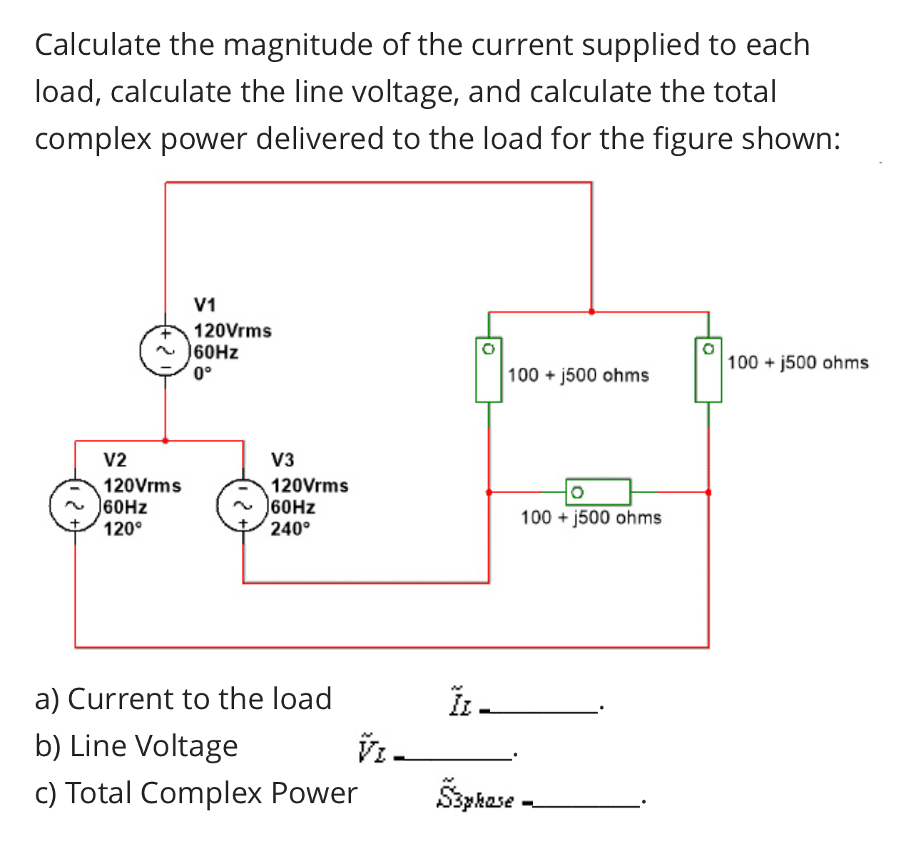 Solved Calculate the magnitude of the current supplied to | Chegg.com