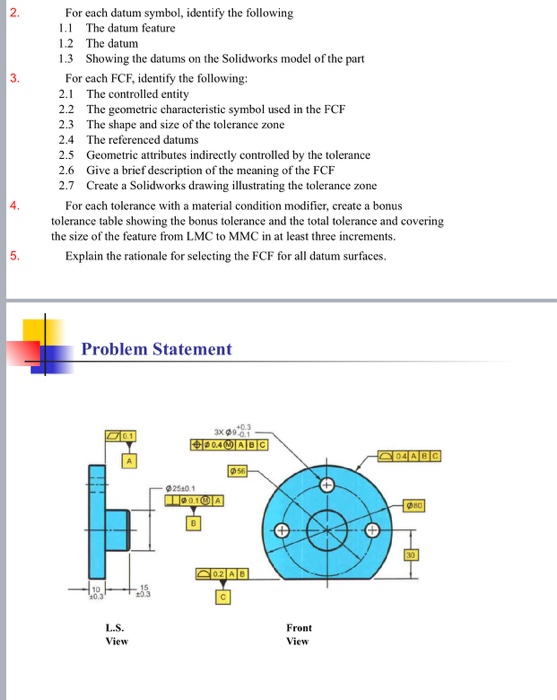 Solved For each datum symbol, identify the following 1.1 The | Chegg.com