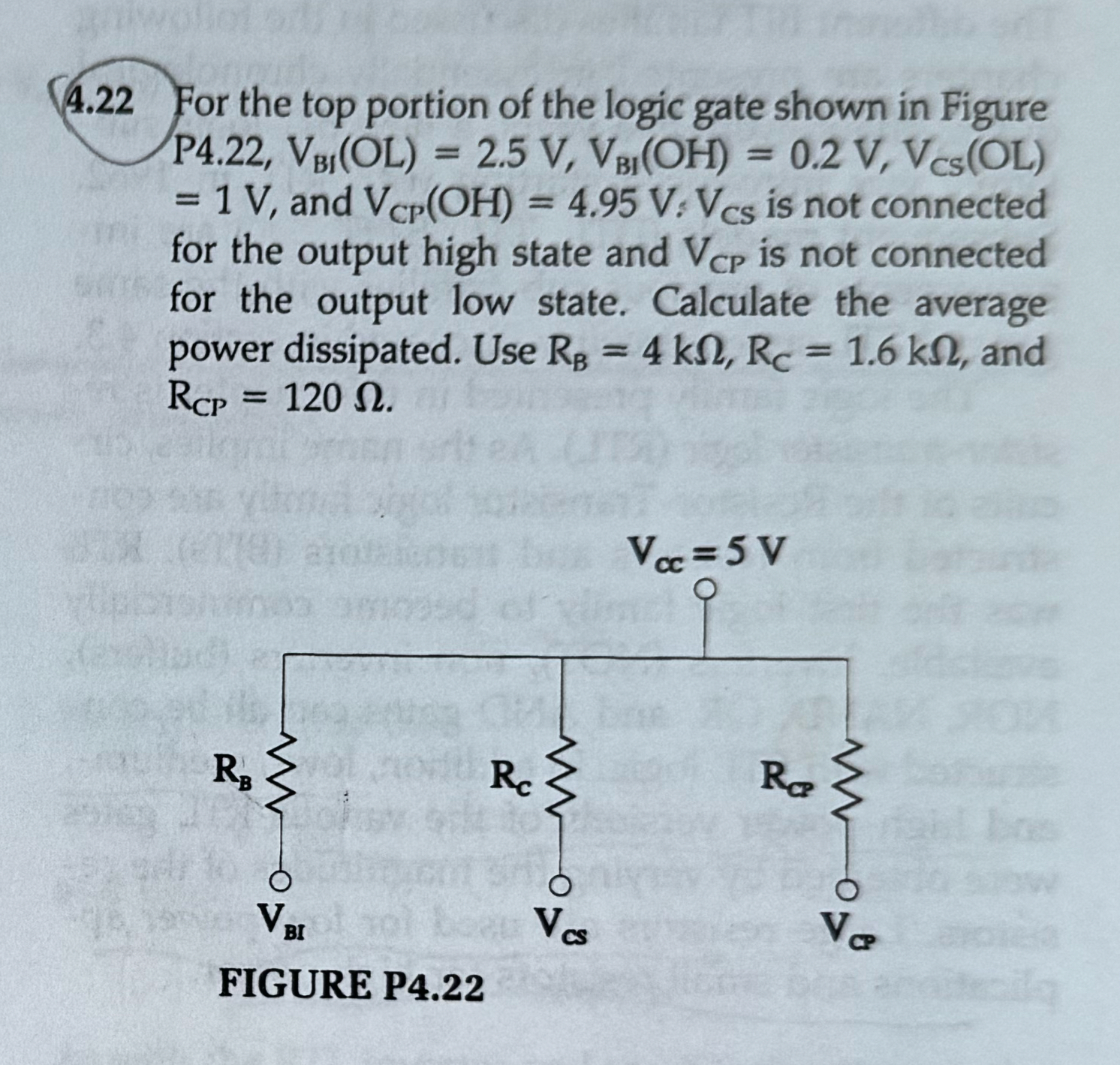 Solved 4.22 ﻿For the top portion of the logic gate shown in | Chegg.com