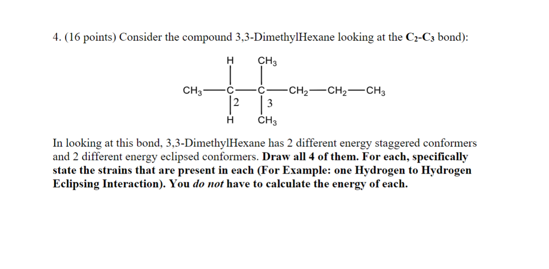 Solved (16 ﻿points) ﻿Consider the compound | Chegg.com