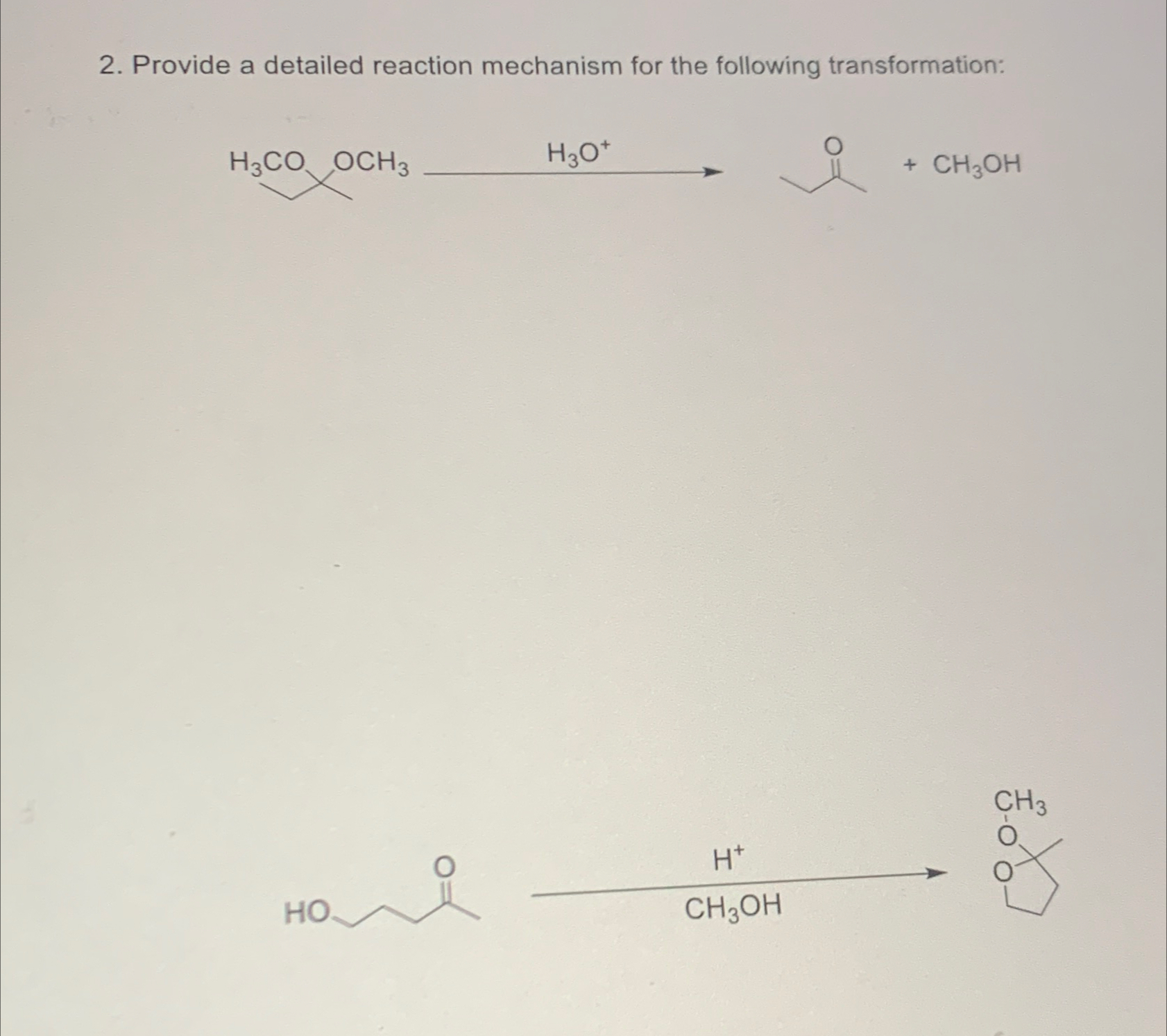 Solved Provide a detailed reaction mechanism for the | Chegg.com