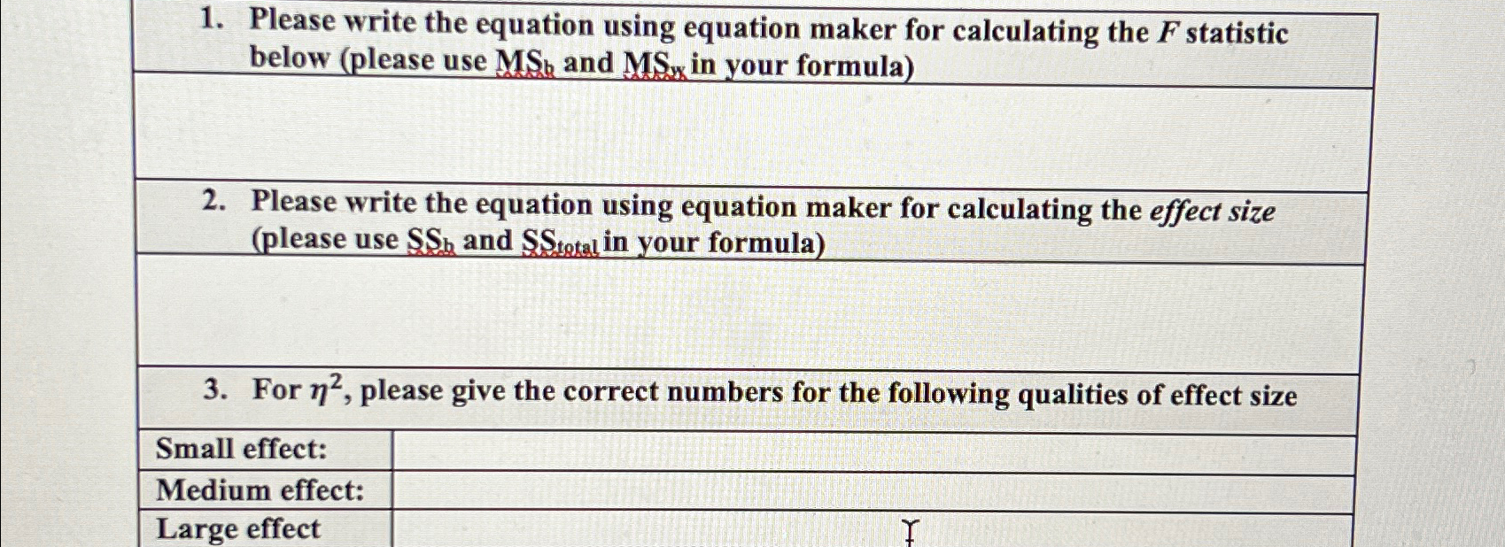 Solved Please write the equation using equation maker for | Chegg.com