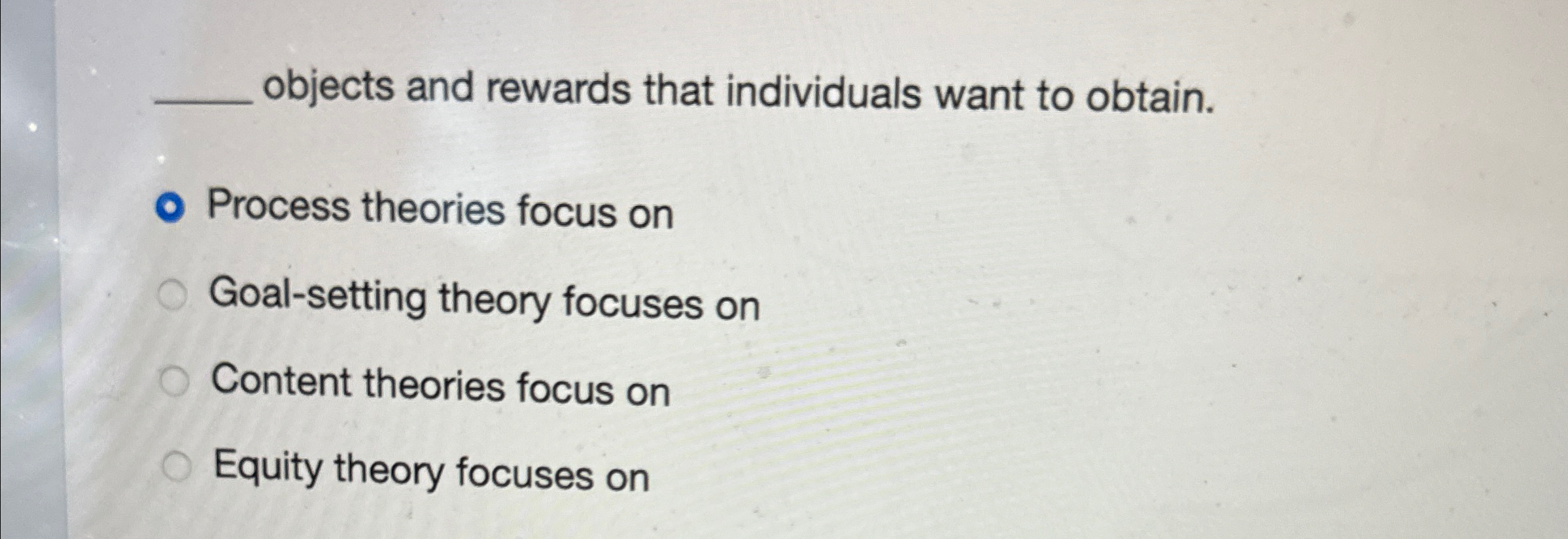 Solved objects and rewards that individuals want to | Chegg.com