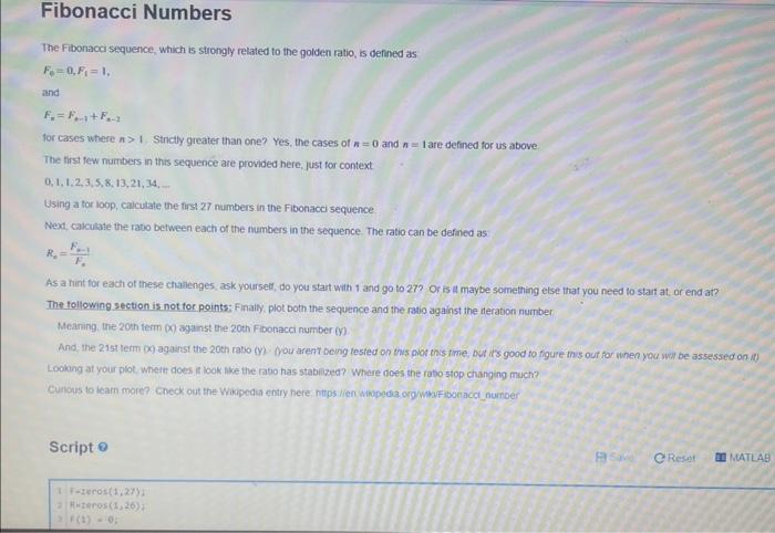 Solved The Fibonacci sequence, which is stiongly related to | Chegg.com