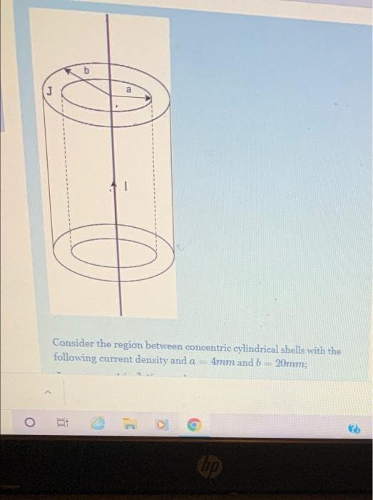 Solved P. Consider the region between concentric cylindrical | Chegg.com