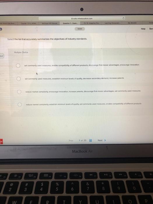 Solved Select the list that accurately summarizes the | Chegg.com