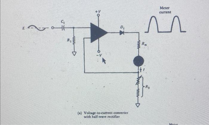 Solved 4-17 The half-wave rectifier electronic voltmeter in | Chegg.com
