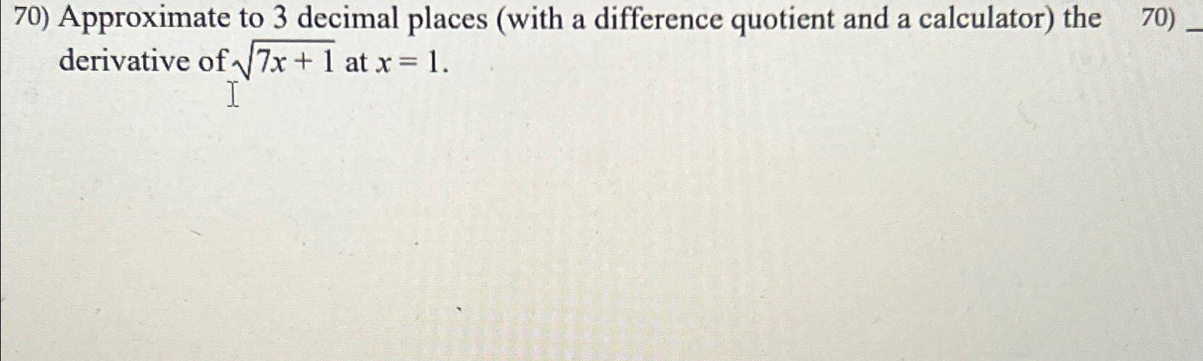 Solved Approximate to 3 ﻿decimal places (with a difference | Chegg.com