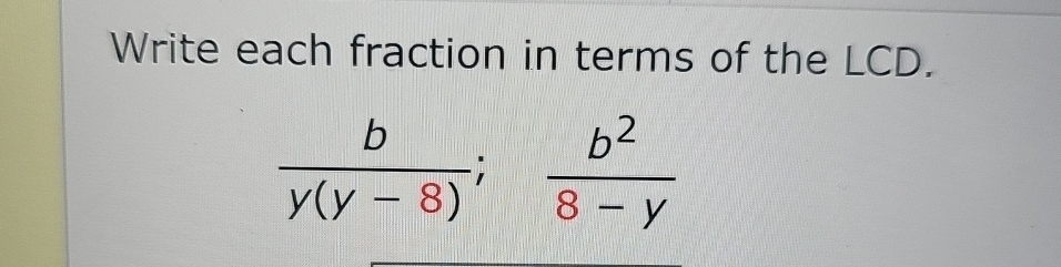 Write each fraction in terms of the | Chegg.com
