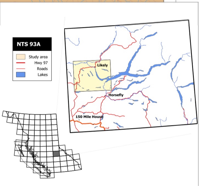 Solved Regional Geology of the Mount Polley Area central | Chegg.com