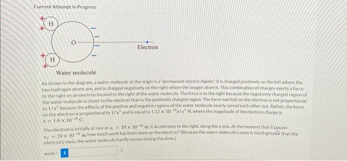Solved Current Attempt in Progress As shown in the diagram, | Chegg.com