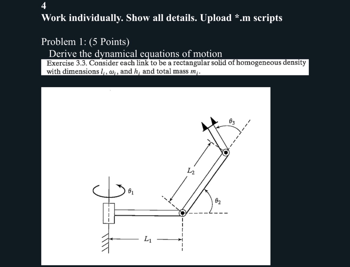 Solved 4Work individually. Show all details. Upload *.m | Chegg.com