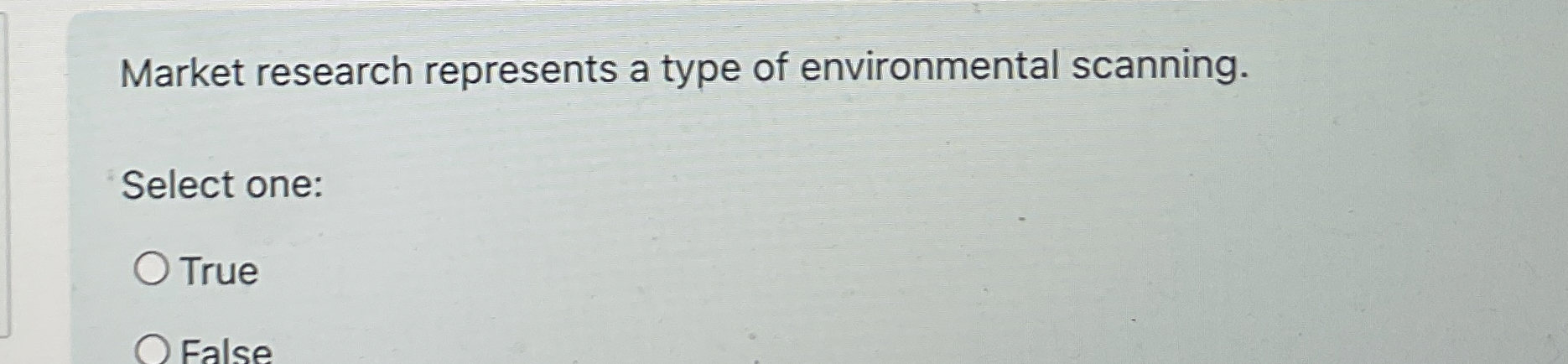 Solved Market research represents a type of environmental | Chegg.com