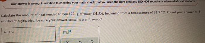 Solved Your answer is wrong. In addition to checking your | Chegg.com