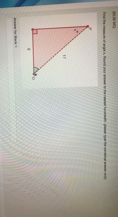Solved: Find The Measure Of Angle X. Round Your Answer To ... | Chegg.com