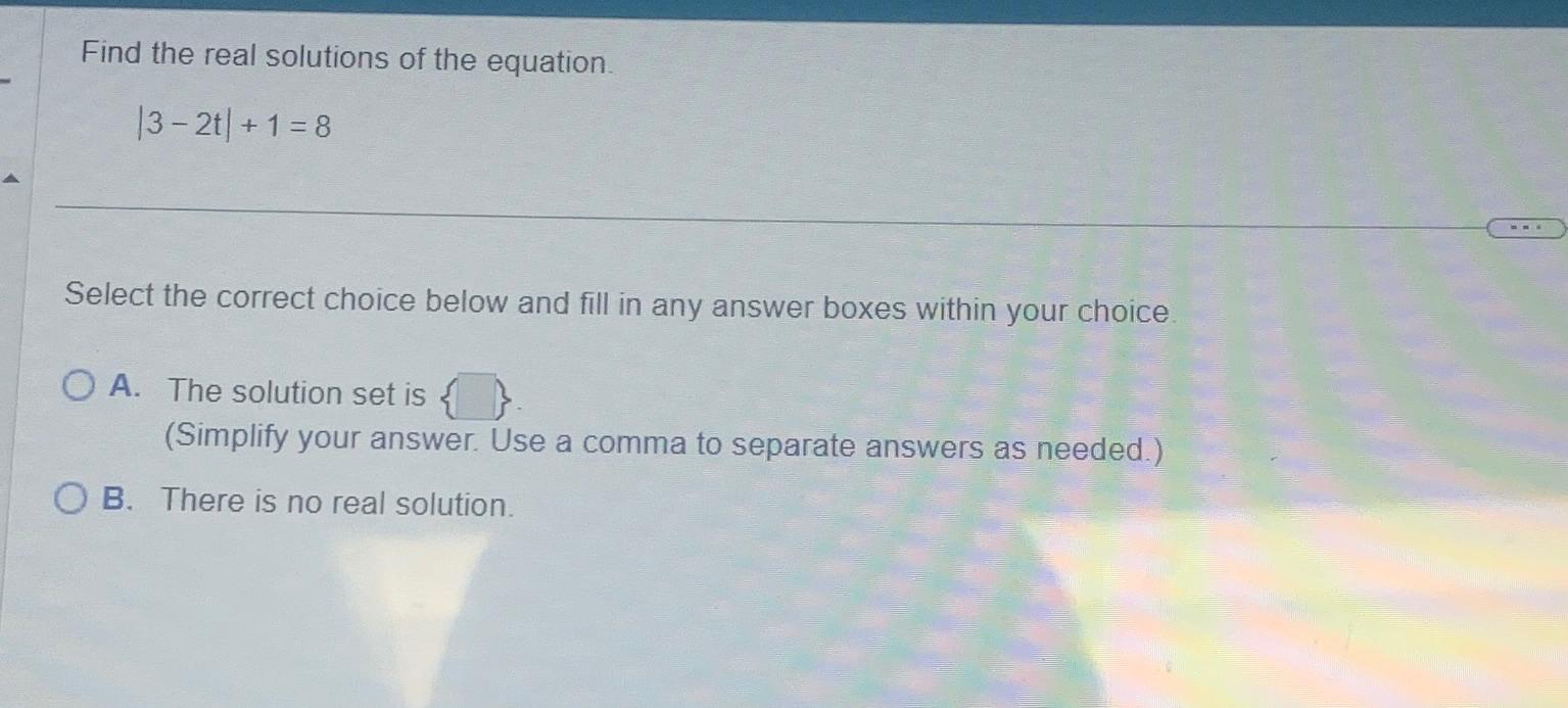 Solved Find the real solutions of the | Chegg.com