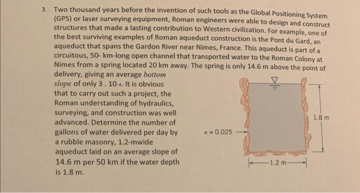 Solved 1. Uniform flow in a sluggish channel having a nearly | Chegg.com
