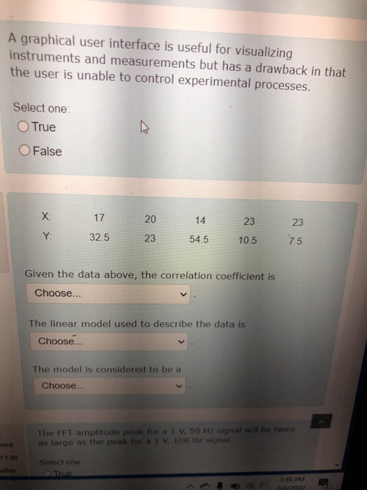 Solved A graphical user interface is useful for visualizing | Chegg.com