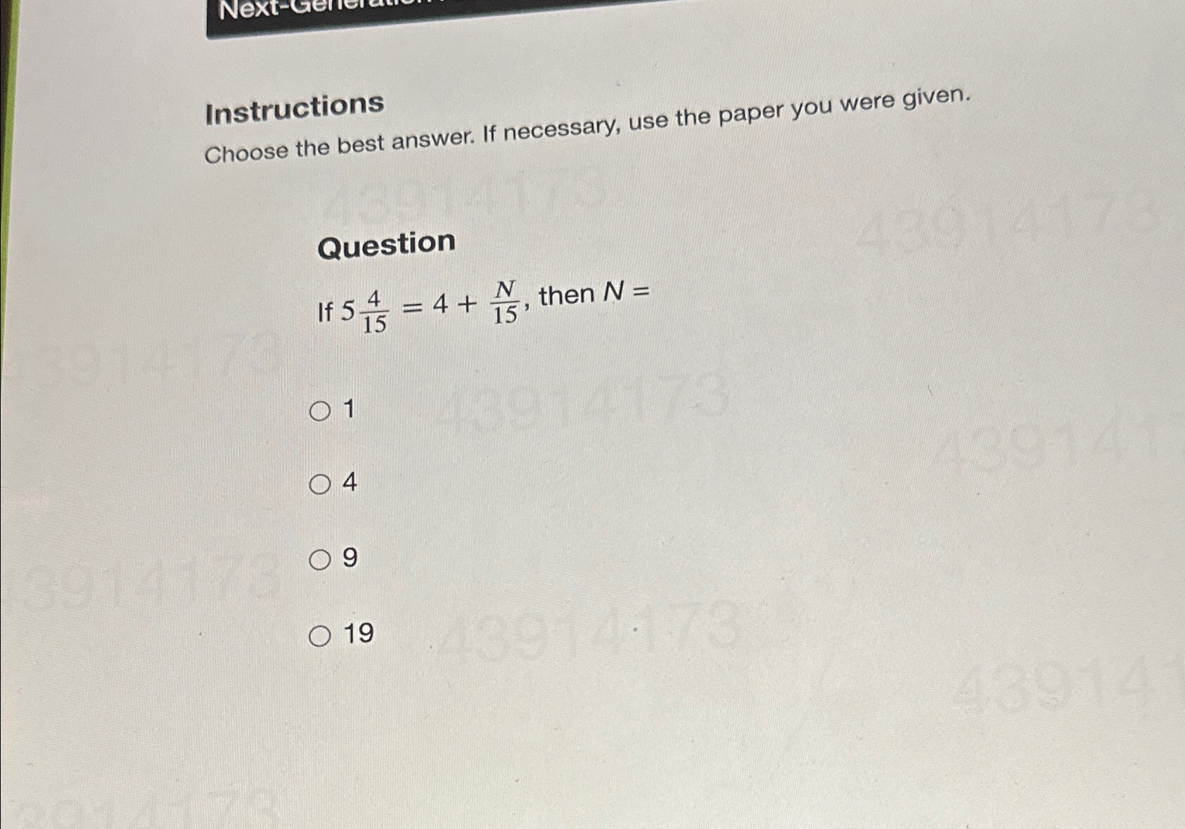 Solved InstructionsChoose the best answer. If necessary, use | Chegg.com