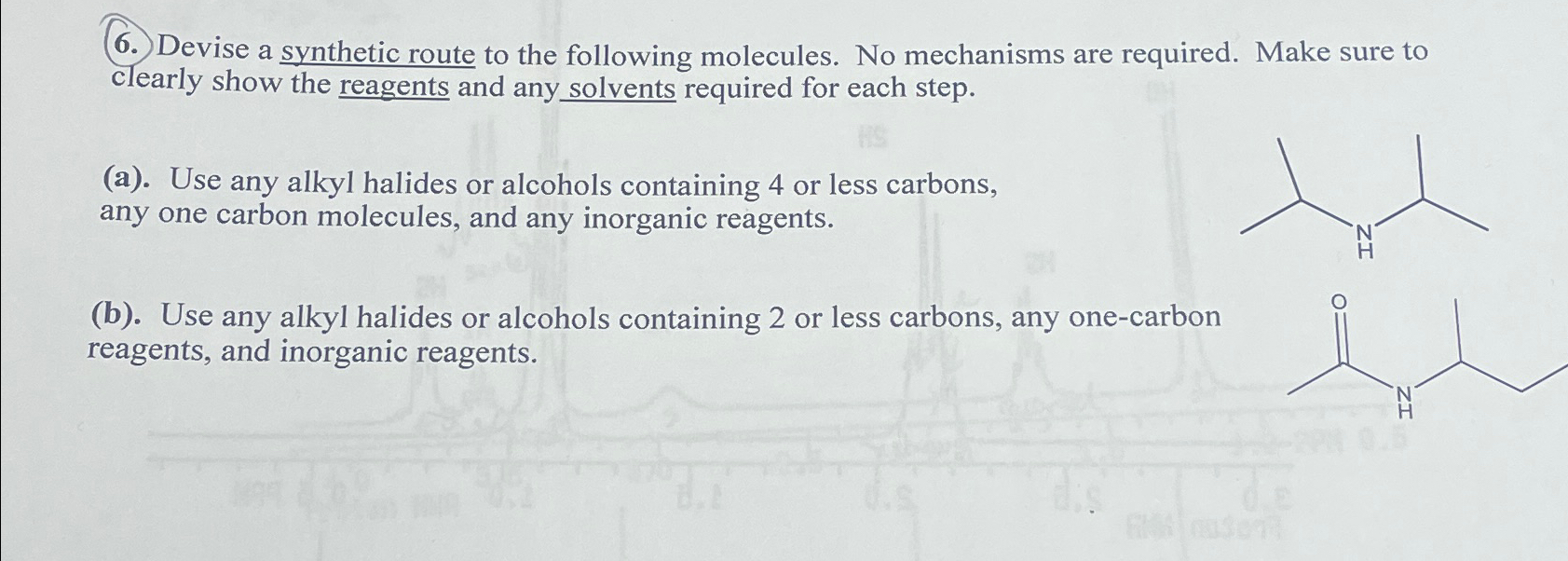 Solved Devise a synthetic route to the following molecules. | Chegg.com