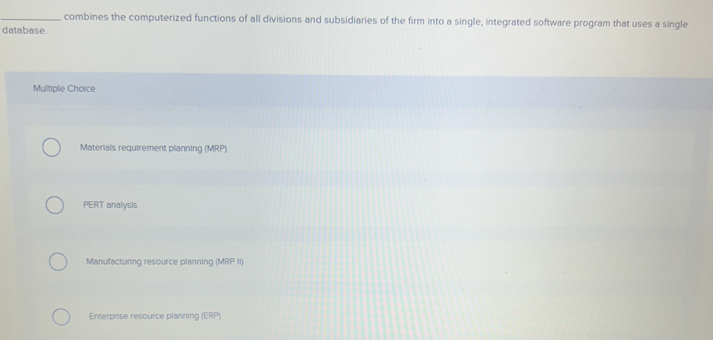 Solved q, ﻿combines the computerized functions of all | Chegg.com
