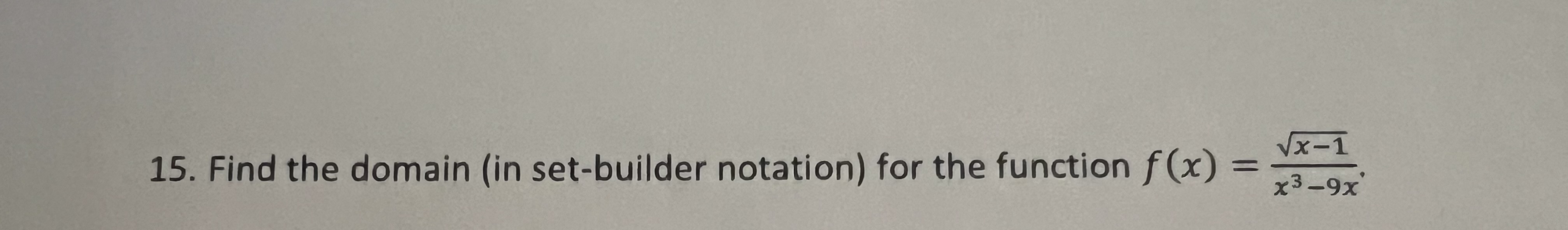 Solved find the domain (in set-builder notation) ﻿for the | Chegg.com