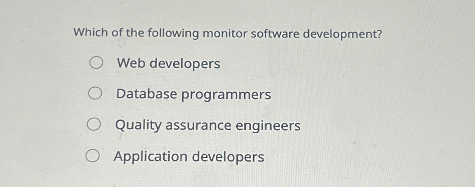 Solved Which of the following monitor software | Chegg.com