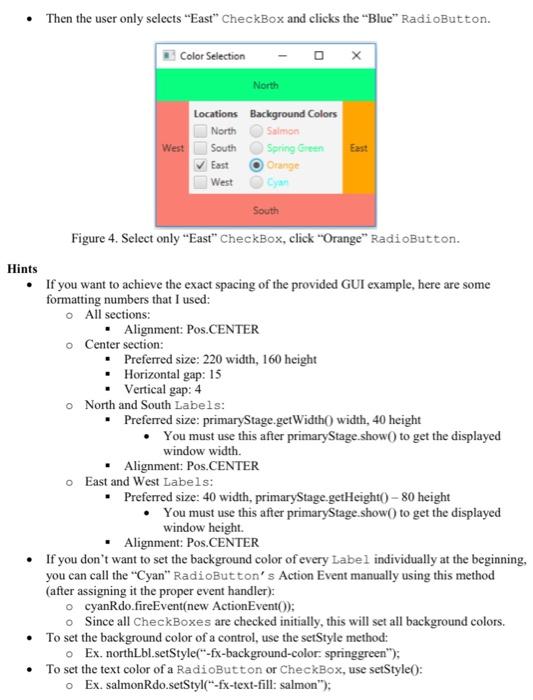 Solved (20 pts) Design and implement a GUI that changes the | Chegg.com