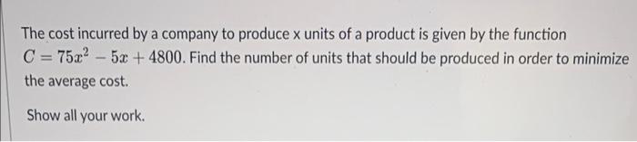 Solved Complete each of the following four optimization | Chegg.com