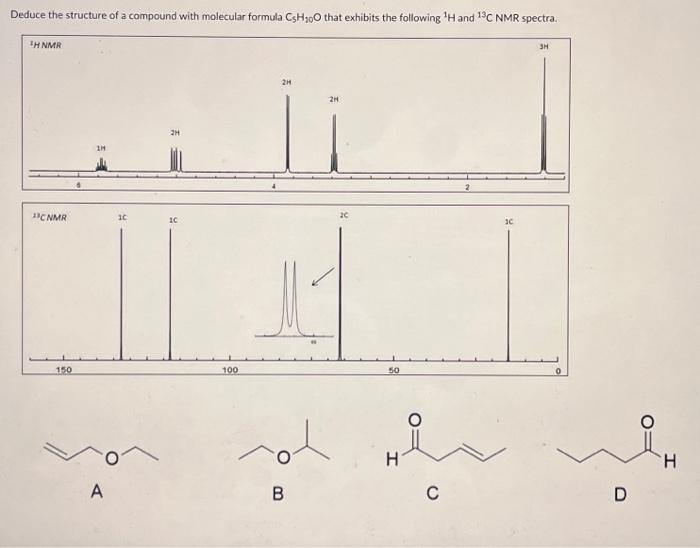 Solved Deduce The Structure Of A Compound With Molecular