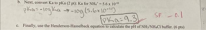 Solved 2. Buffers (12 pts): Calculate the pH of a buffer | Chegg.com