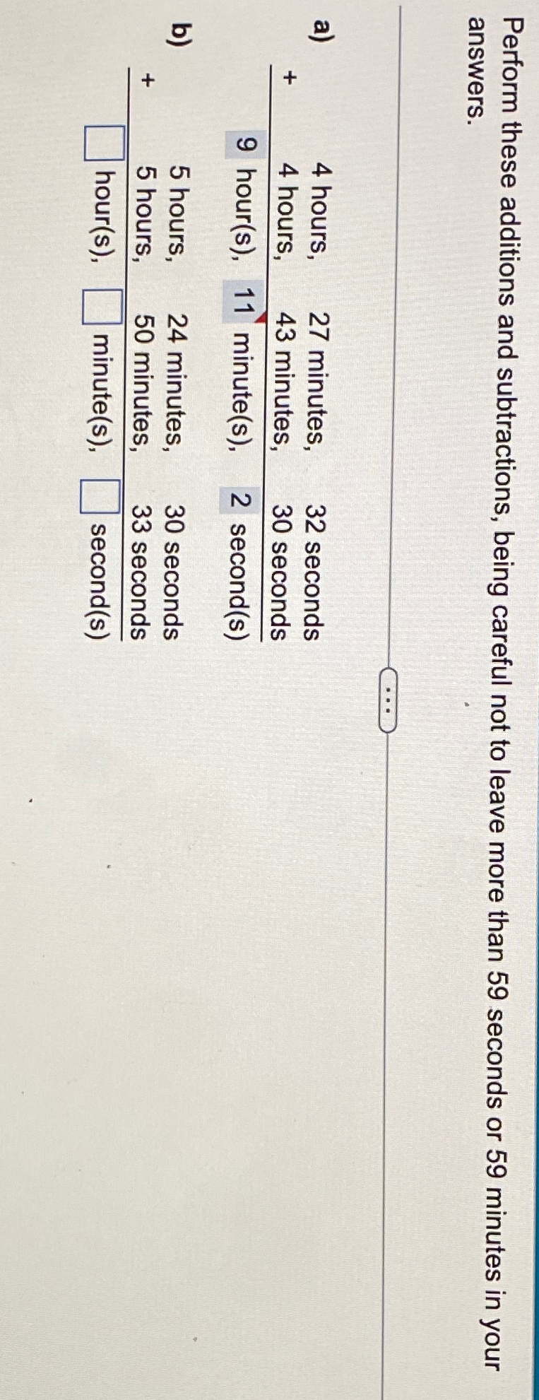 Solved Perform these additions and subtractions, being | Chegg.com