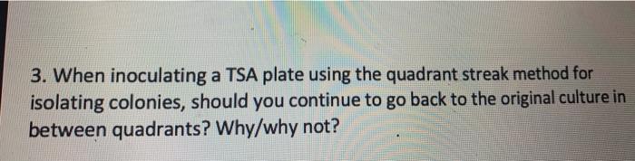 Solved 14. Interpret the following results from a PEA plate | Chegg.com