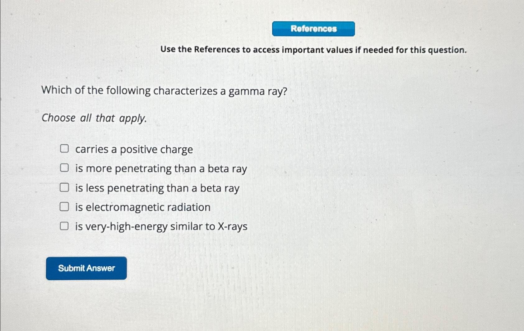 Solved Use the References to access important values if | Chegg.com