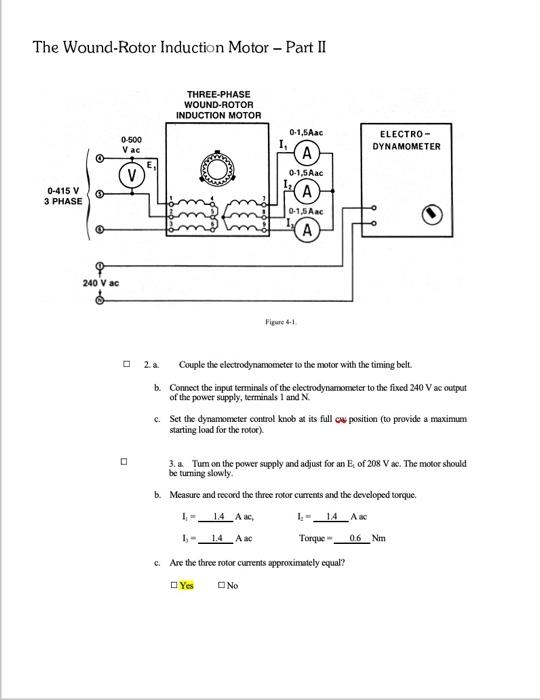 Solved The Wound-Rotor Induction Motor - Part II 4. a. | Chegg.com