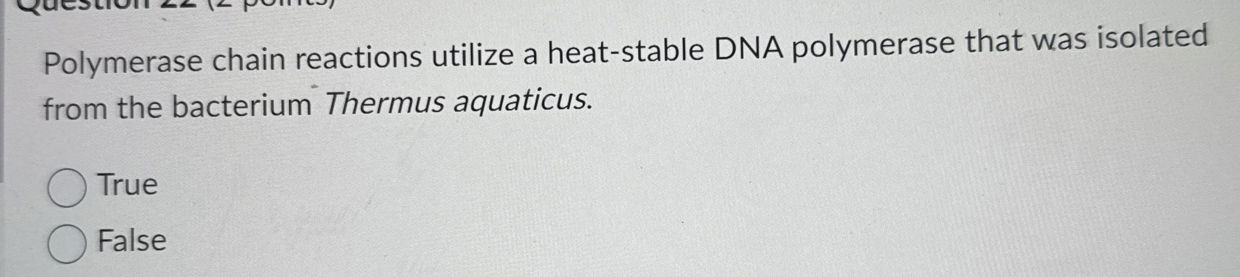 Solved Polymerase chain reactions utilize a heat-stable DNA | Chegg.com
