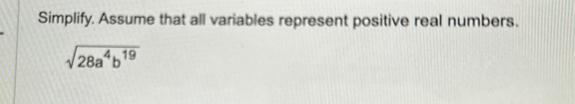 Solved Simplify. Assume that all variables represent | Chegg.com