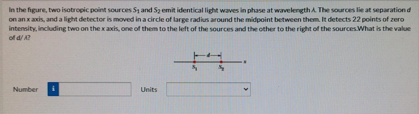 Solved In the figure, two isotropic point sources S1 and S2 | Chegg.com